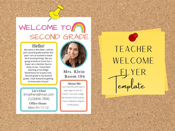 Meet the Teacher Editable Template, Back to School Welcome Letter ...