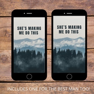 Digital Groomsmen Proposal Text Proposal Funny Groomsman | Etsy