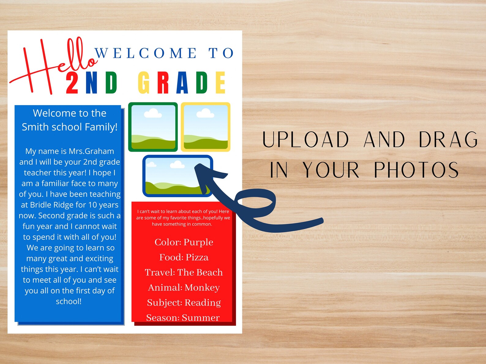 Teacher Welcome Flyer Welcome to School Teacher Welcome - Etsy