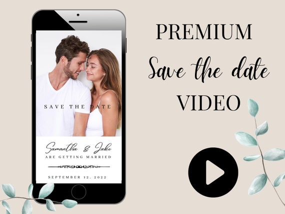 Premium Save the Date Video Animated Save the Date - Etsy