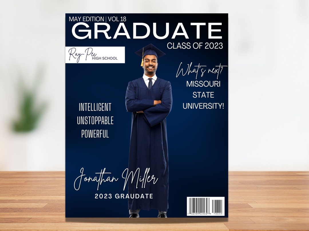 CUSTOM Magazine Cover, Digital File, Personalized Magazine Cover ...