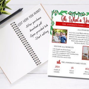Year in Review Flyer, Flyer Template, Year in Review Template, US ...