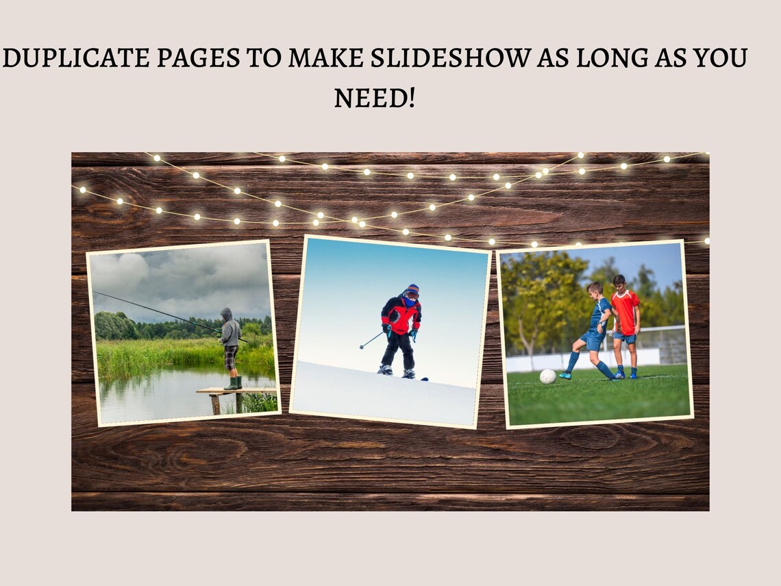 Slideshow Template Creat Your Own Slideshow Canva Template - Etsy