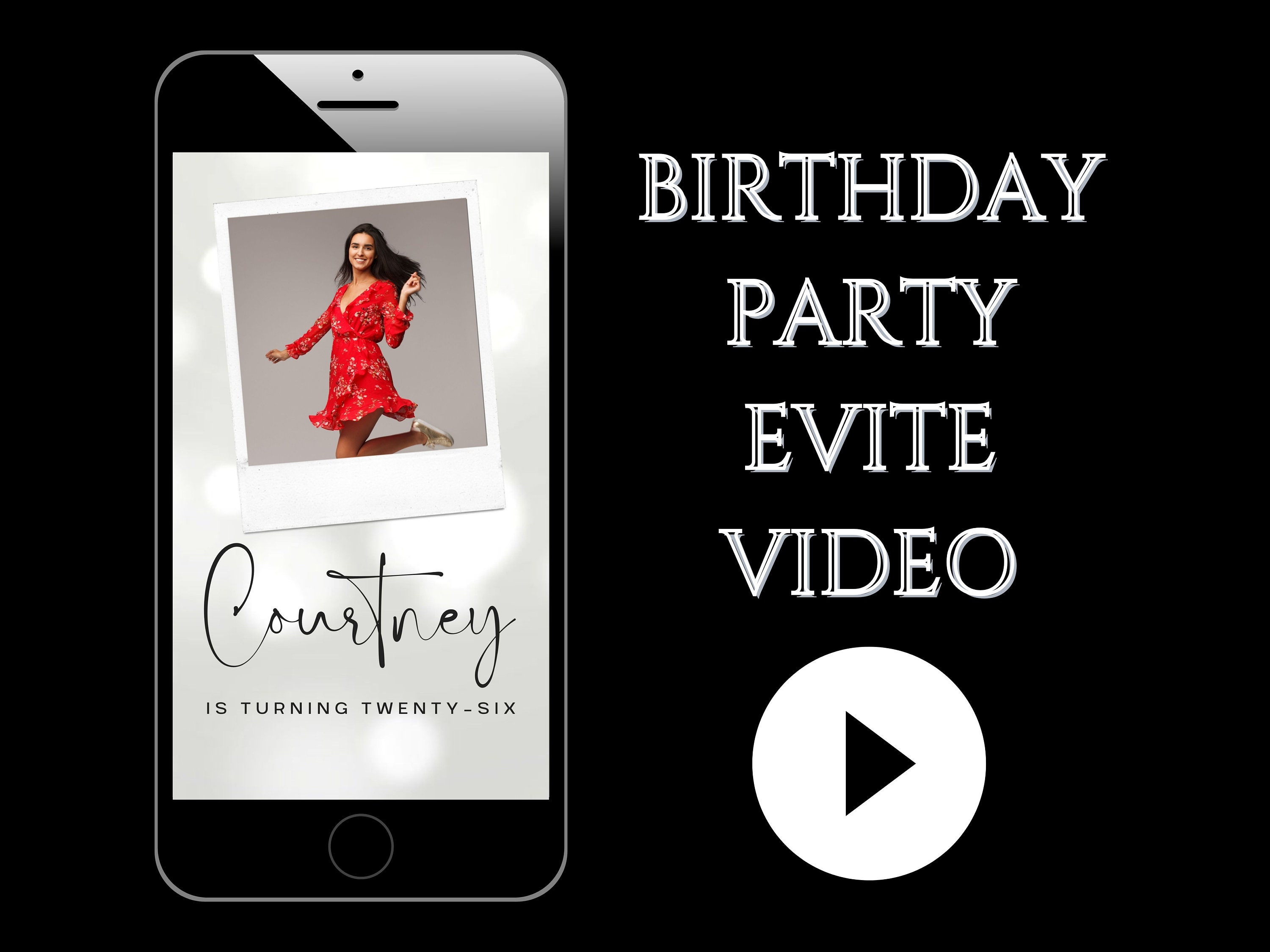 Animated Birthday Invitation Video, Party Invitation With Photo, Evite ...
