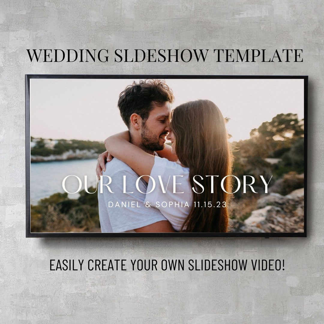 Wedding Slideshow Template, Creat Your Own Slideshow, Canva Template ...