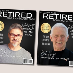 CUSTOM Magazine Cover, Digital File, Personalized Magazine Cover ...