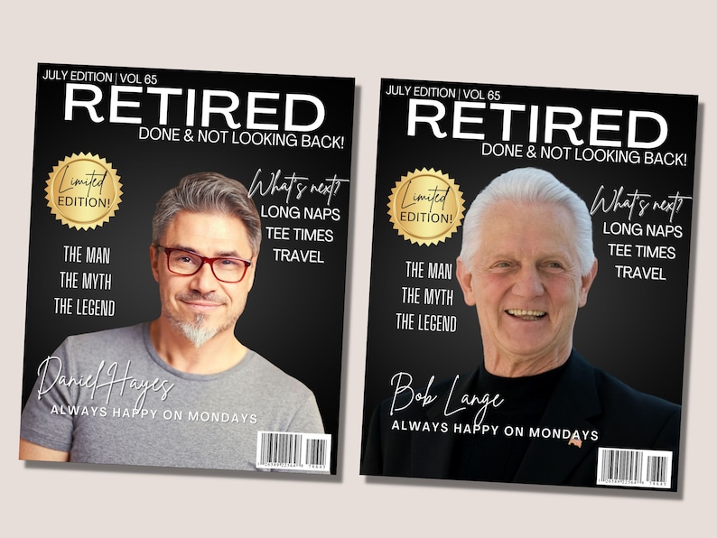 CUSTOM Magazine Cover, Digital File, Personalized Magazine Cover ...