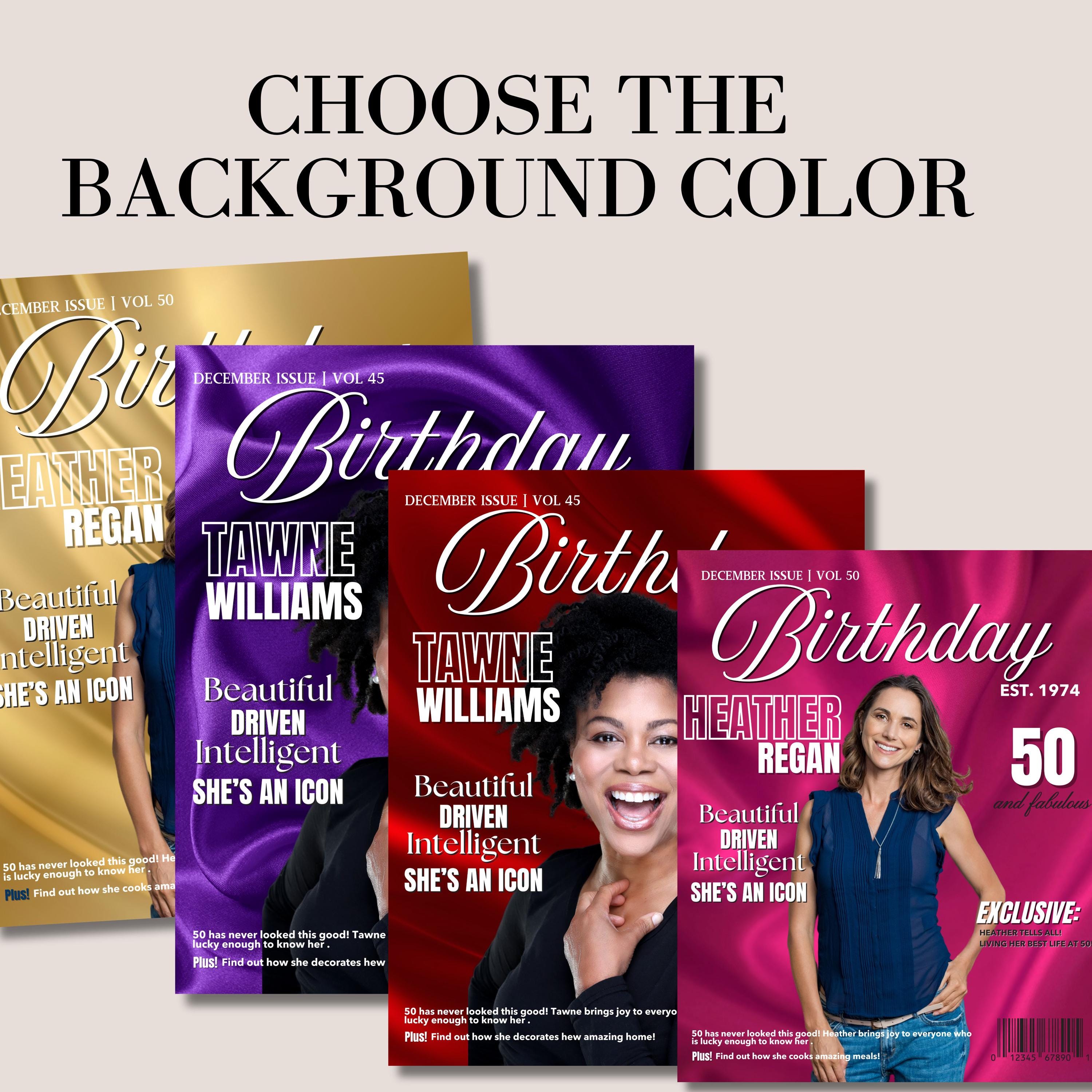 CUSTOM Magazine Cover, Digital File, Personalized Magazine Cover, Any ...