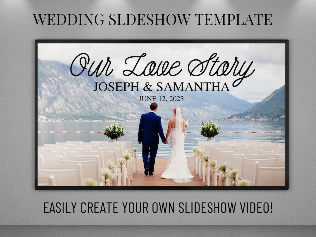 Wedding Slideshow Template, Creat Your Own Slideshow, Canva Template ...