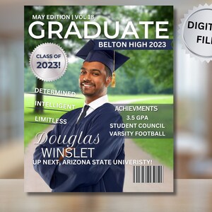 CUSTOM Magazine Cover, Digital File, Personalized Magazine Cover ...