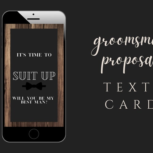 Digital Groomsmen Proposal Text Proposal Funny Groomsman - Etsy