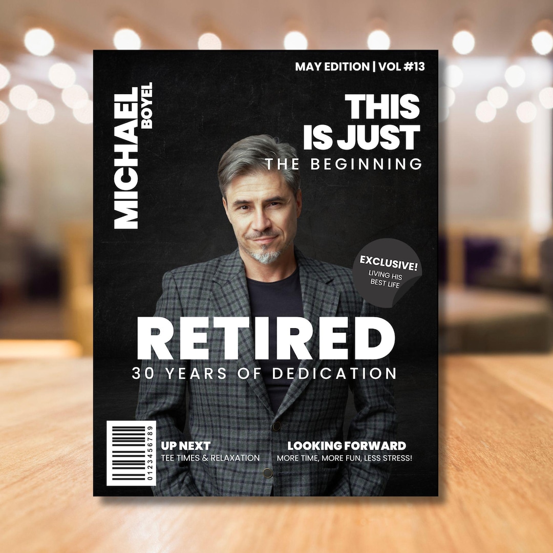 CUSTOM Magazine Cover, Digital File, Personalized Magazine Cover ...