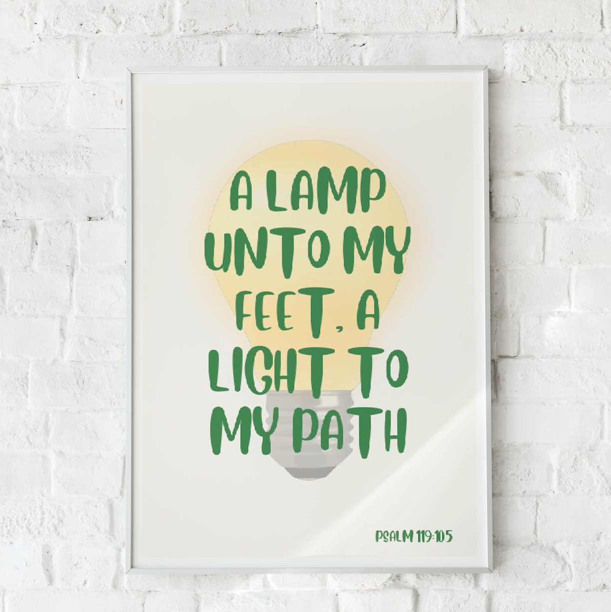 A Lamp Unto My Feet, a Light to My Path DIGITAL DOWNLOAD Psalm 119 ...