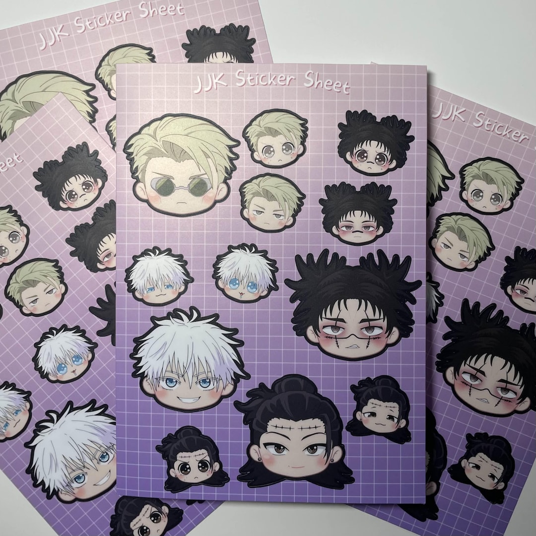 JJK Sticker Sheets | Anime Sticker - Etsy Australia