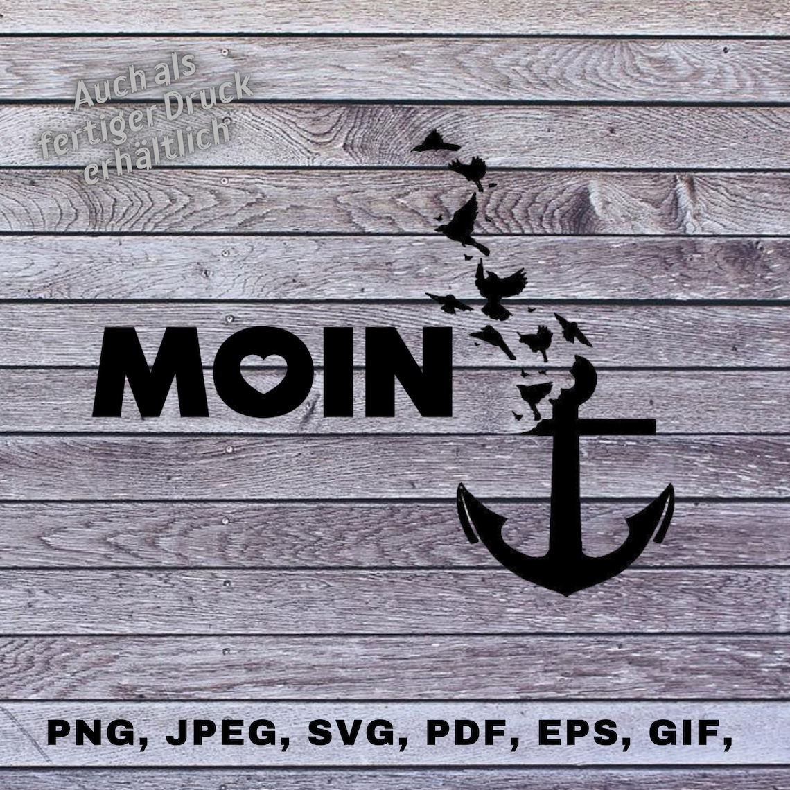 Download Moin SVG Moin PNG Plotterdatei Nordlicht - Etsy.de