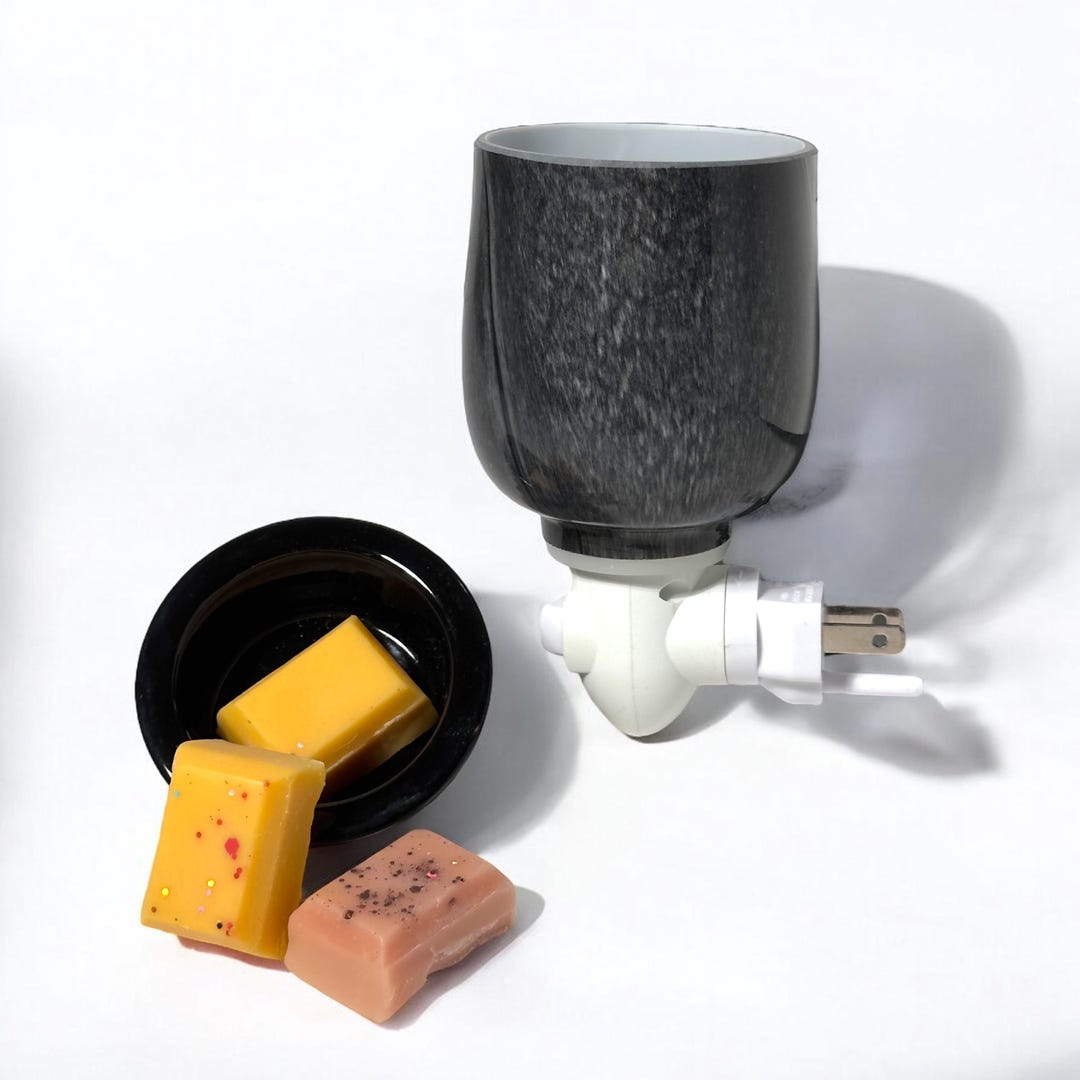 Obsidian Pluggable Fragrance Warmer With Soft Warm Glow | Essential ...