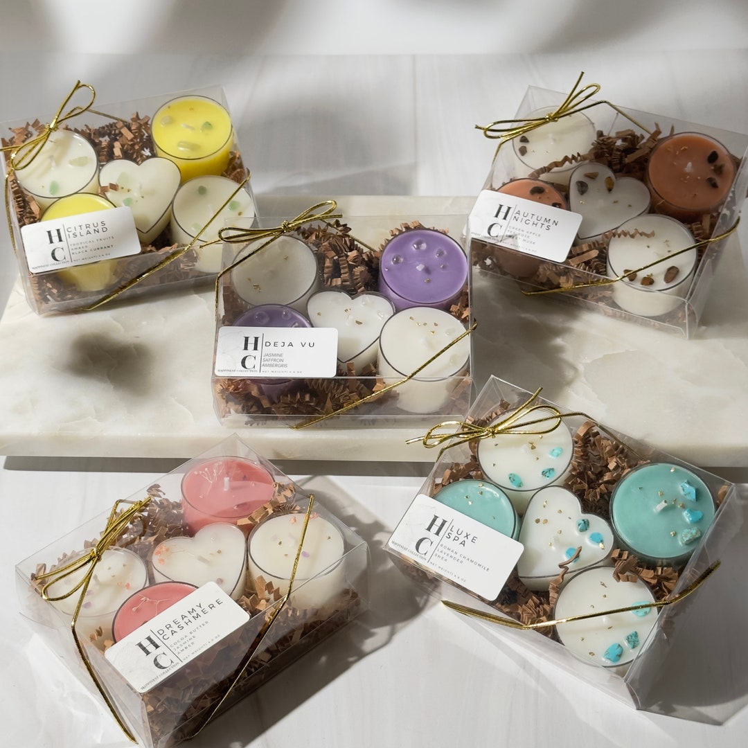 Tea Light Candle Set | Decorated Tea Light Candles | Handmade Candles ...