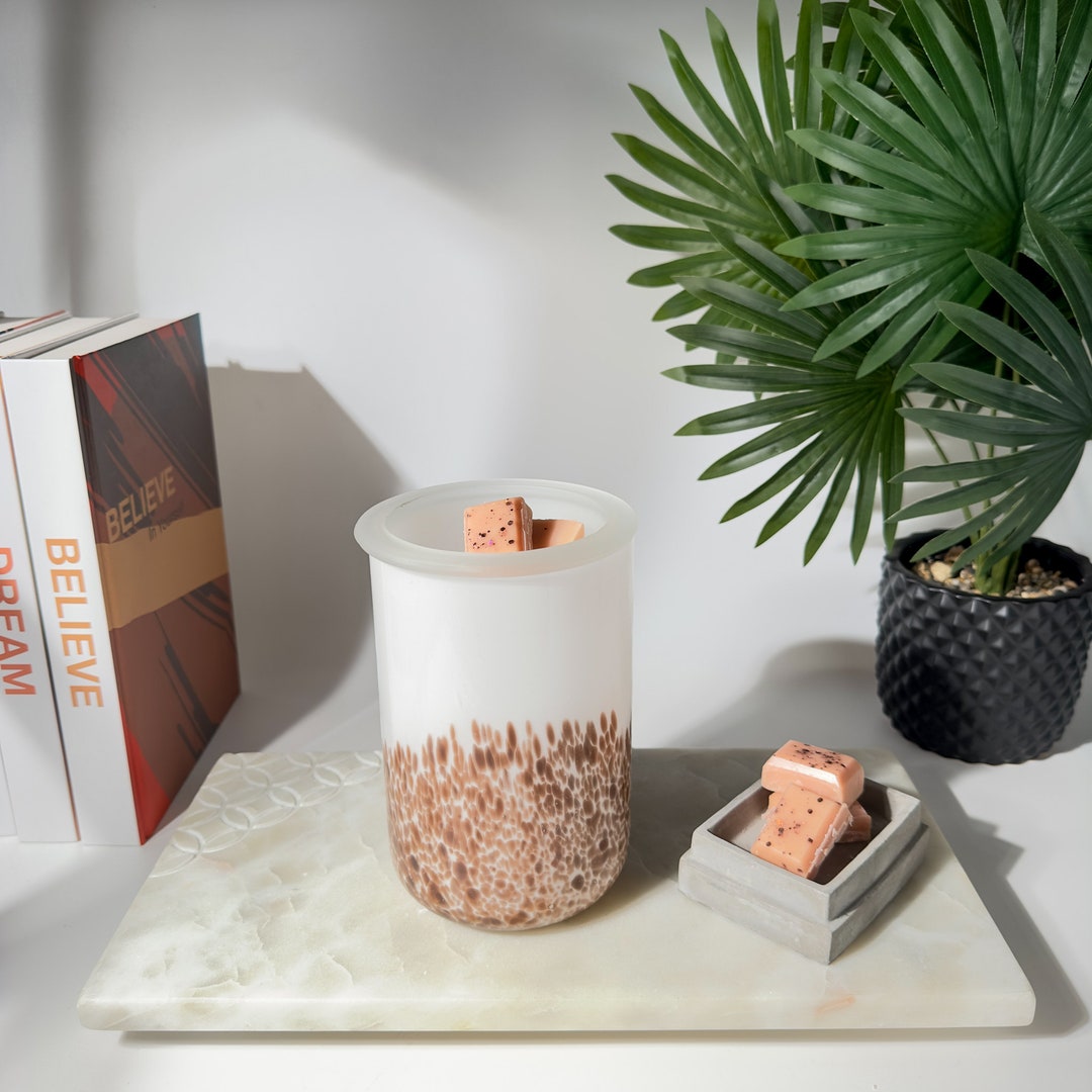 Glass Illumination Fragrance Warmer | Tiger Shell Wax Warmer | Candle ...