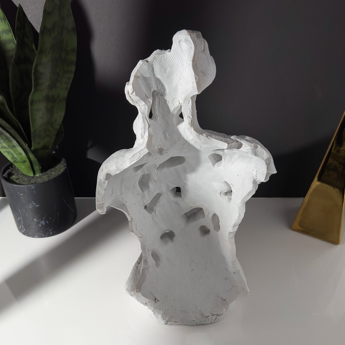 Broken Female Bust Statue | Greek Roman Sculpture, Home Decor - Etsy