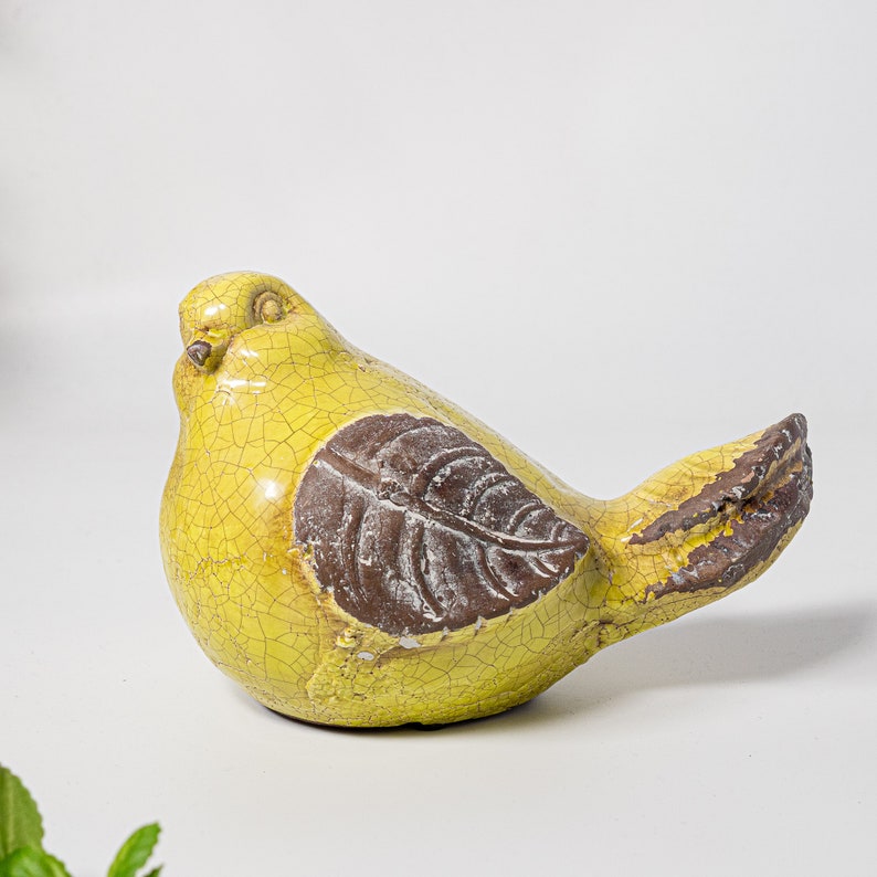 Ceramic Birds Large Bird Garden Decor Bird Figurine - Etsy