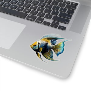 Angel Fish Sticker, Angel Fish, Fish Sticker, Laptop Sticker, Phone ...
