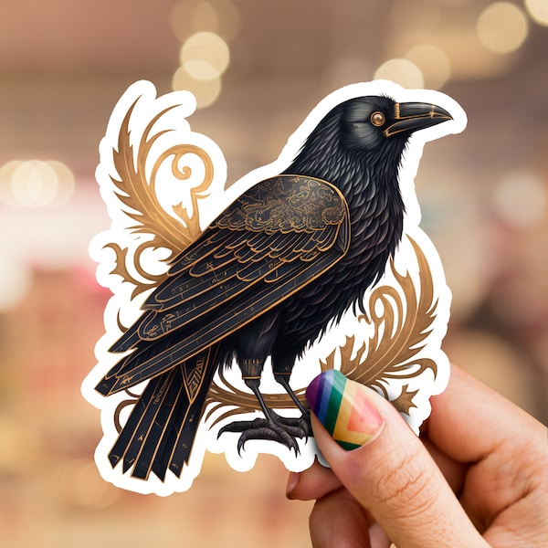 Crow Sticker - Etsy