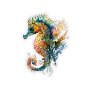 Seahorse Sticker, Seahorse, Laptop Sticker, Phone Sticker, Seahorse ...