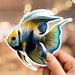 Angel Fish Sticker, Angel Fish, Fish Sticker, Laptop Sticker, Phone ...