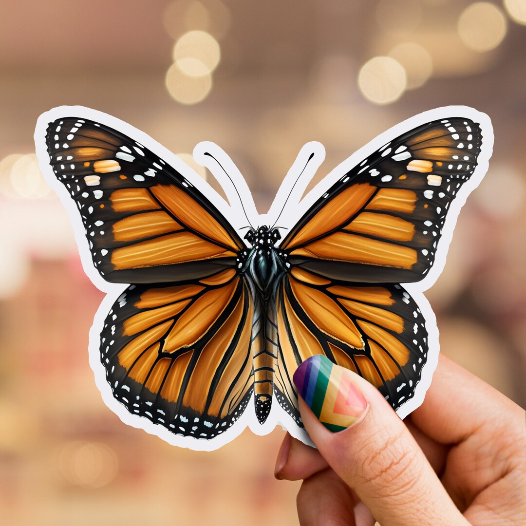 Monarch Butterfly Sticker, Monarch Sticker, Butterfly Sticker, Hydro ...