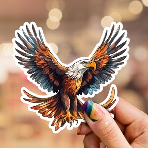Eagle Sticker, Bald Eagle Sticker, Bird Sticker, Laptop Sticker, Phone ...