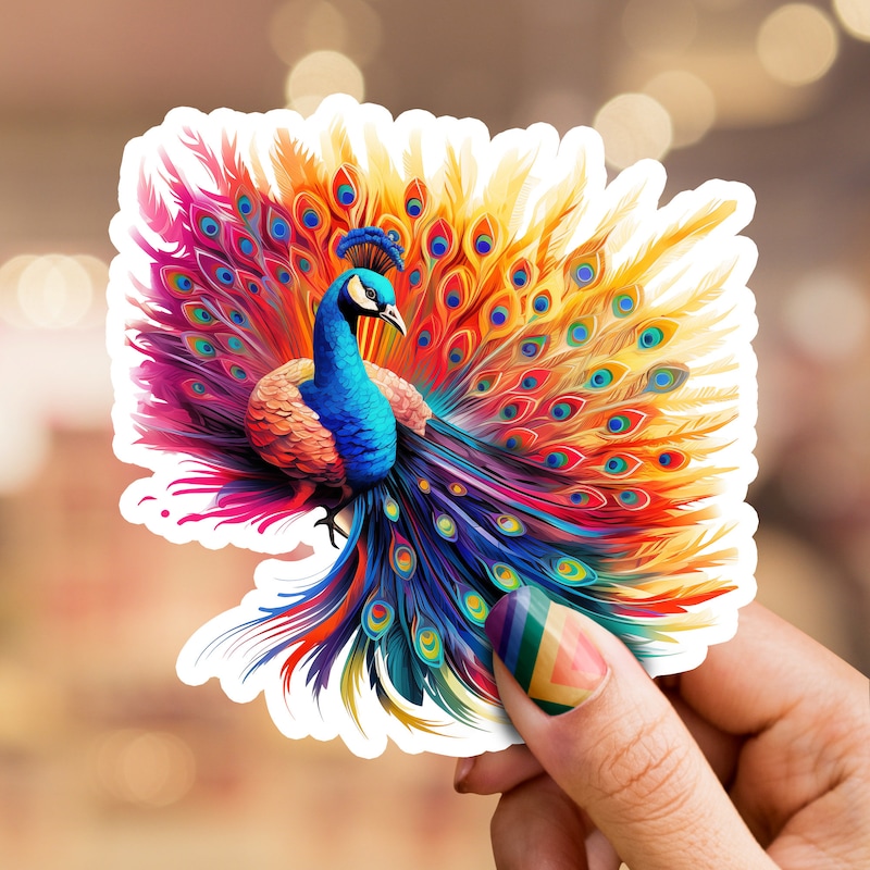 Peacock Stickers - Etsy