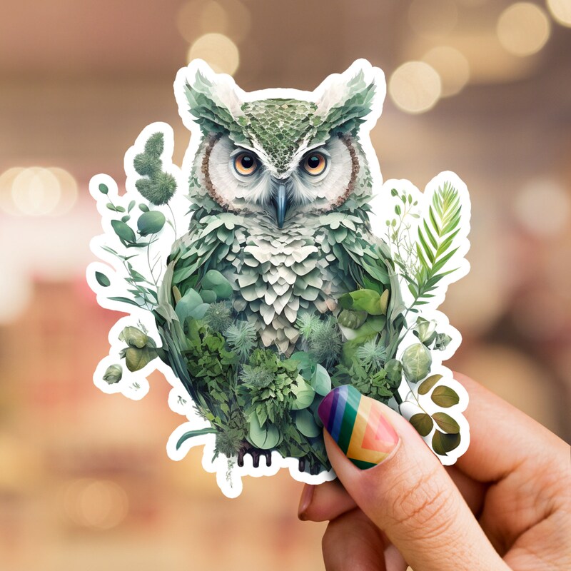 Owl Sticker - Etsy UK