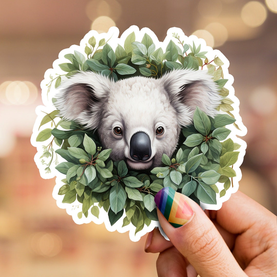 Koala Sticker, Koala Bear Sticker, Cute Koala Sticker, Australian ...