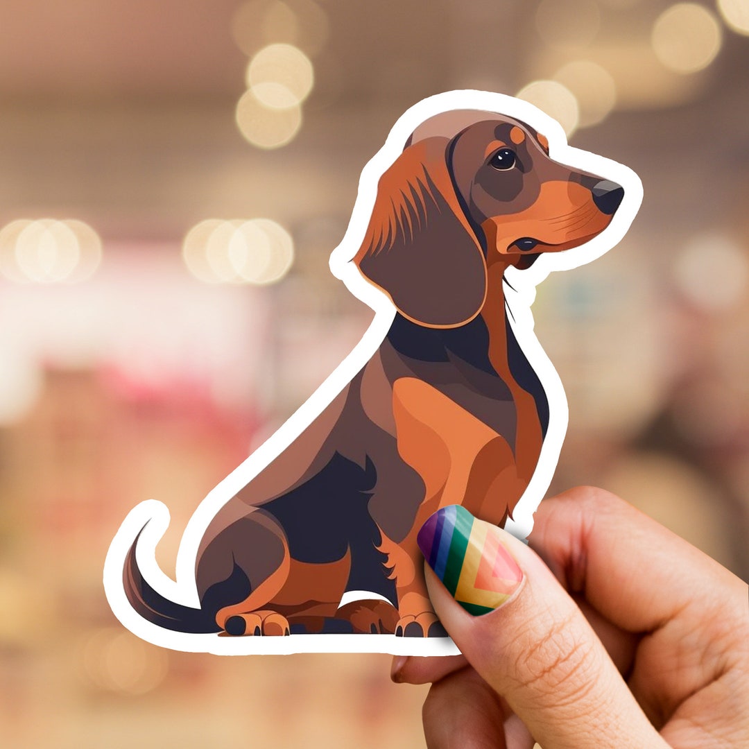 Dachshund Sticker, Dachshund, Dog Sticker, Weiner Dog Sticker, Weiner ...