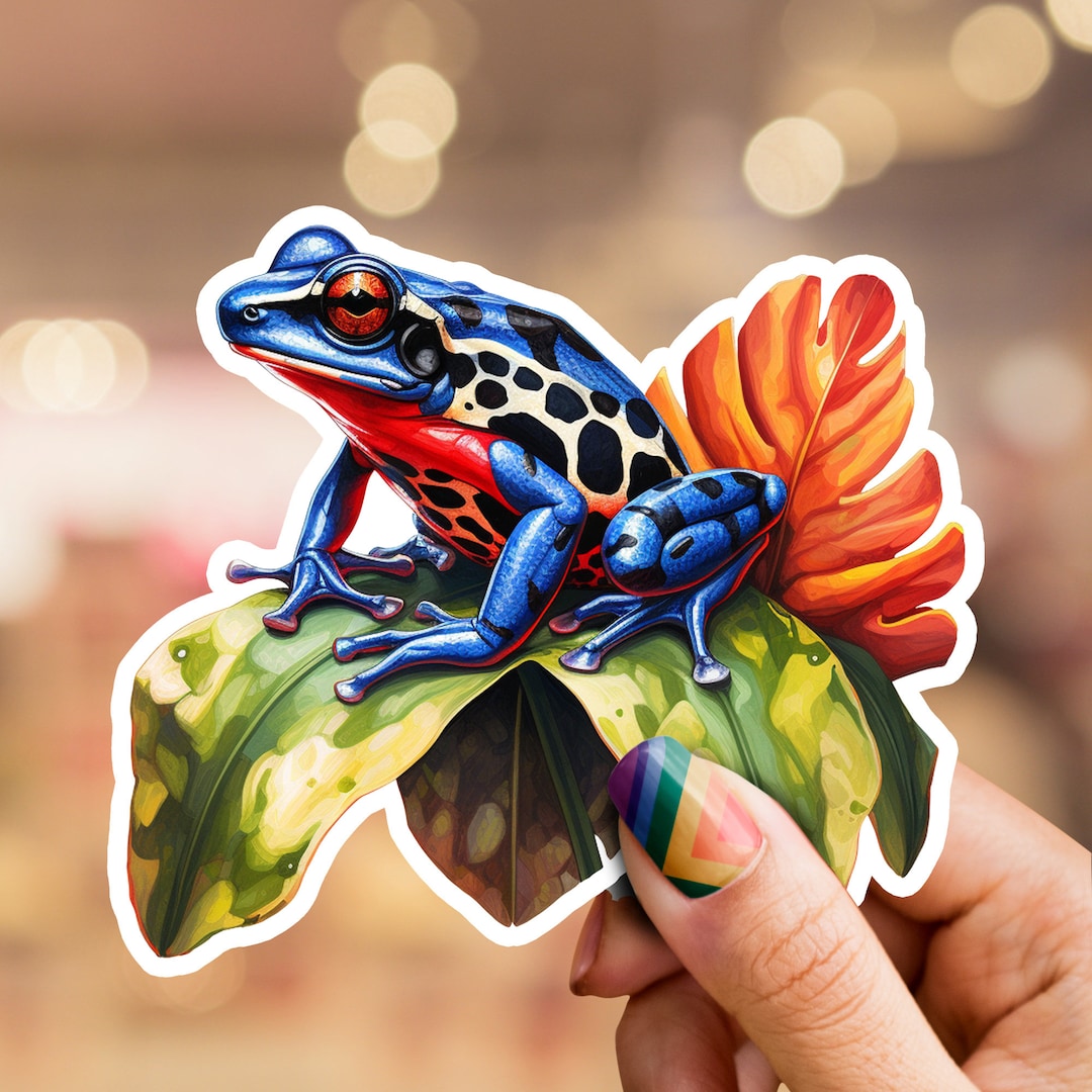 Dart Frog Sticker, Frog Sticker, Poison Dart From Sticker, Laptop ...