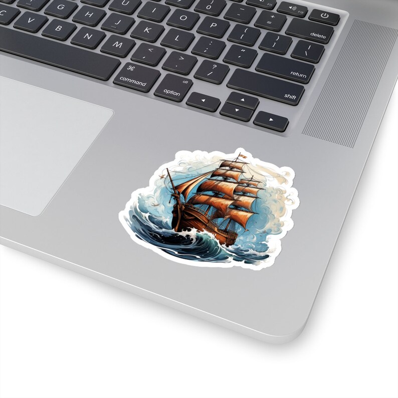 Ship Sticker, Sailing Ship Sticker, Sailing Sticker, Ocean Sticker ...