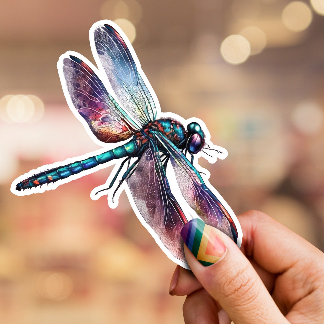 Dragonfly Sticker Insect Sticker Sticker Dragonfly Laptop - Etsy