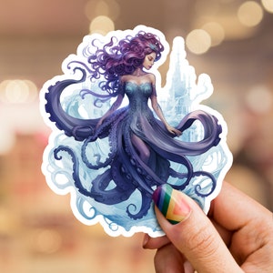 Cecaelia Sticker, Octomaid Sticker, Octopus Mermaid Sticker, Mermaid ...