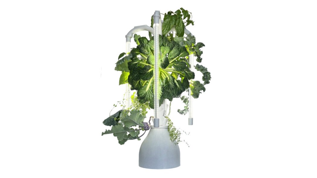 The Hydro Tower® Hydroponic Tower With Integrated Lighting and Watering ...