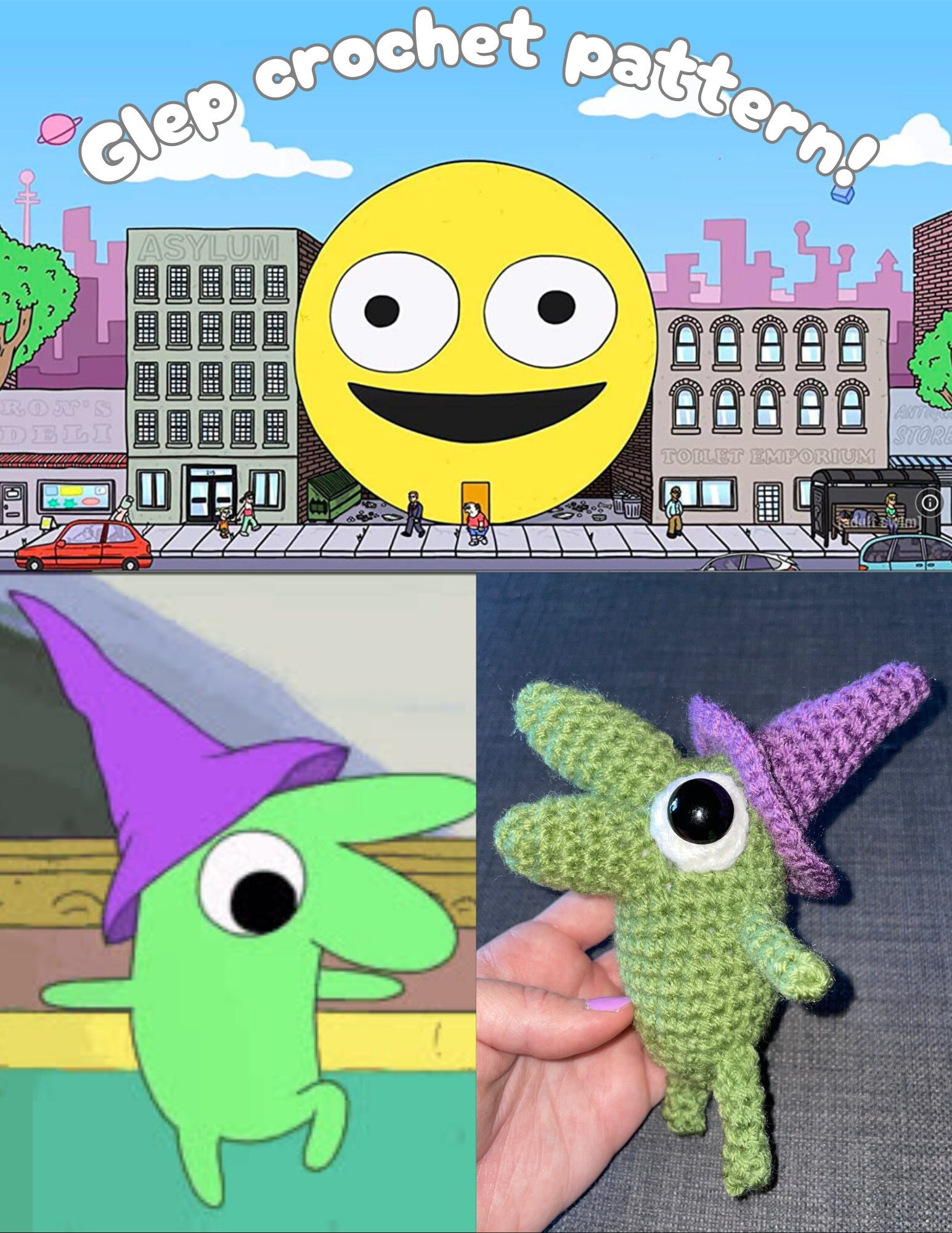 Glep Crochet Pattern! - Etsy