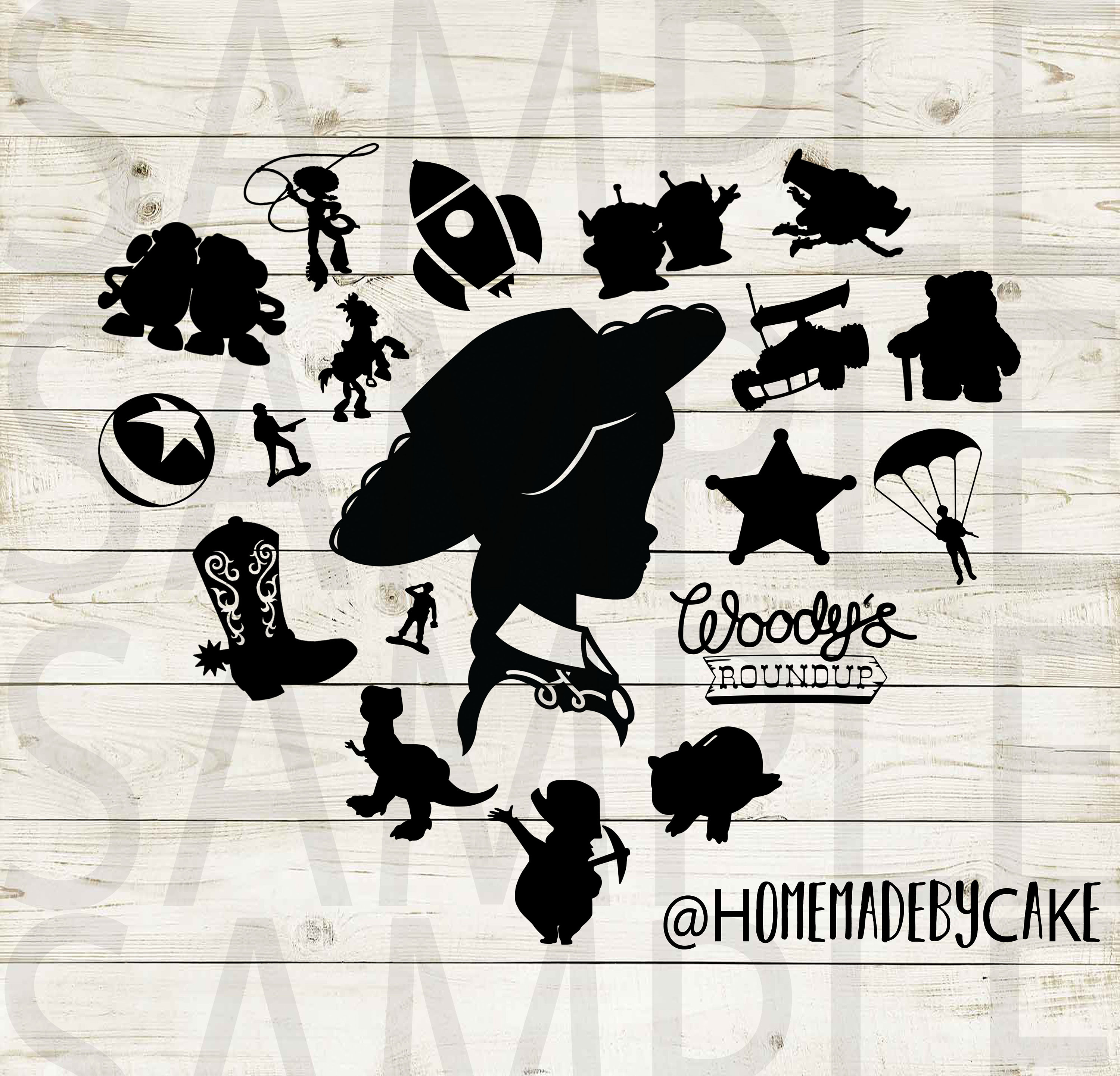 Toy Story / Jessie Clipart Silhouette / Arte de diseño de corazón ...