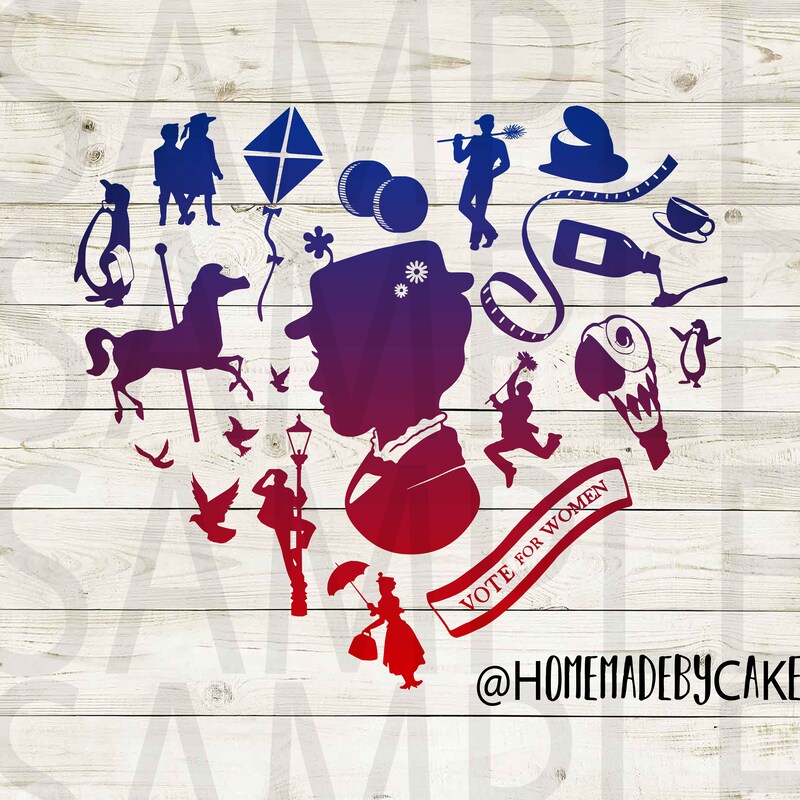 Mary Poppins Svg - Etsy