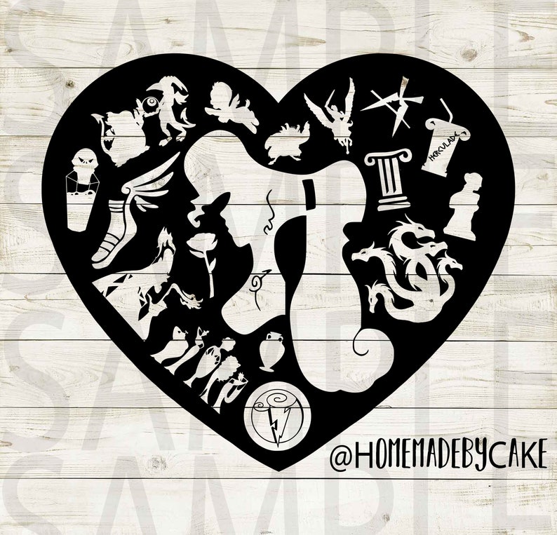 Hercules | Megara Clipart Silhouette | Cutout Heart Design Artwork ...