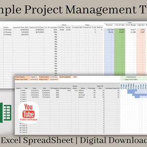 All-in-one Project Management Template: Expense Tracker, Gantt Chart ...