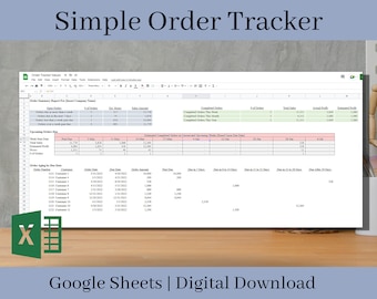 Google Sheets Order Tracker - Etsy