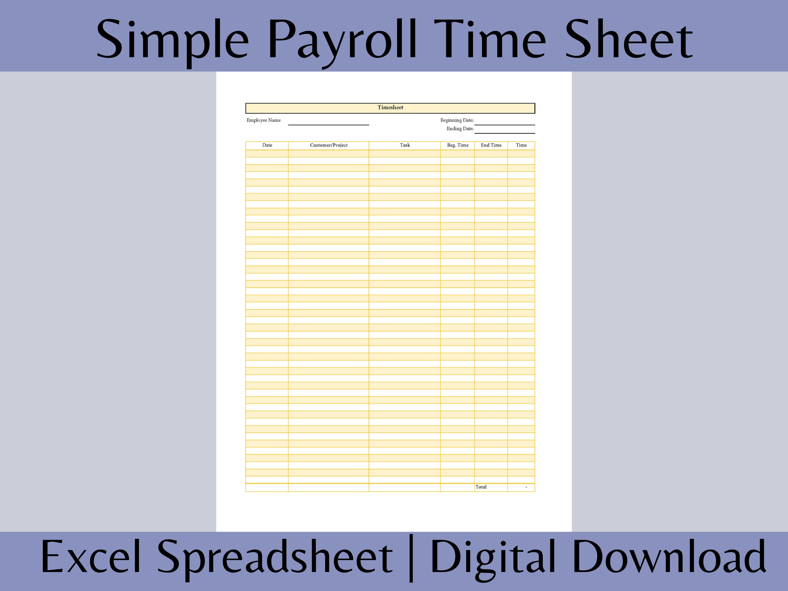 Employee Time Sheet Automated Excel File and PDF Printouts - Etsy Australia