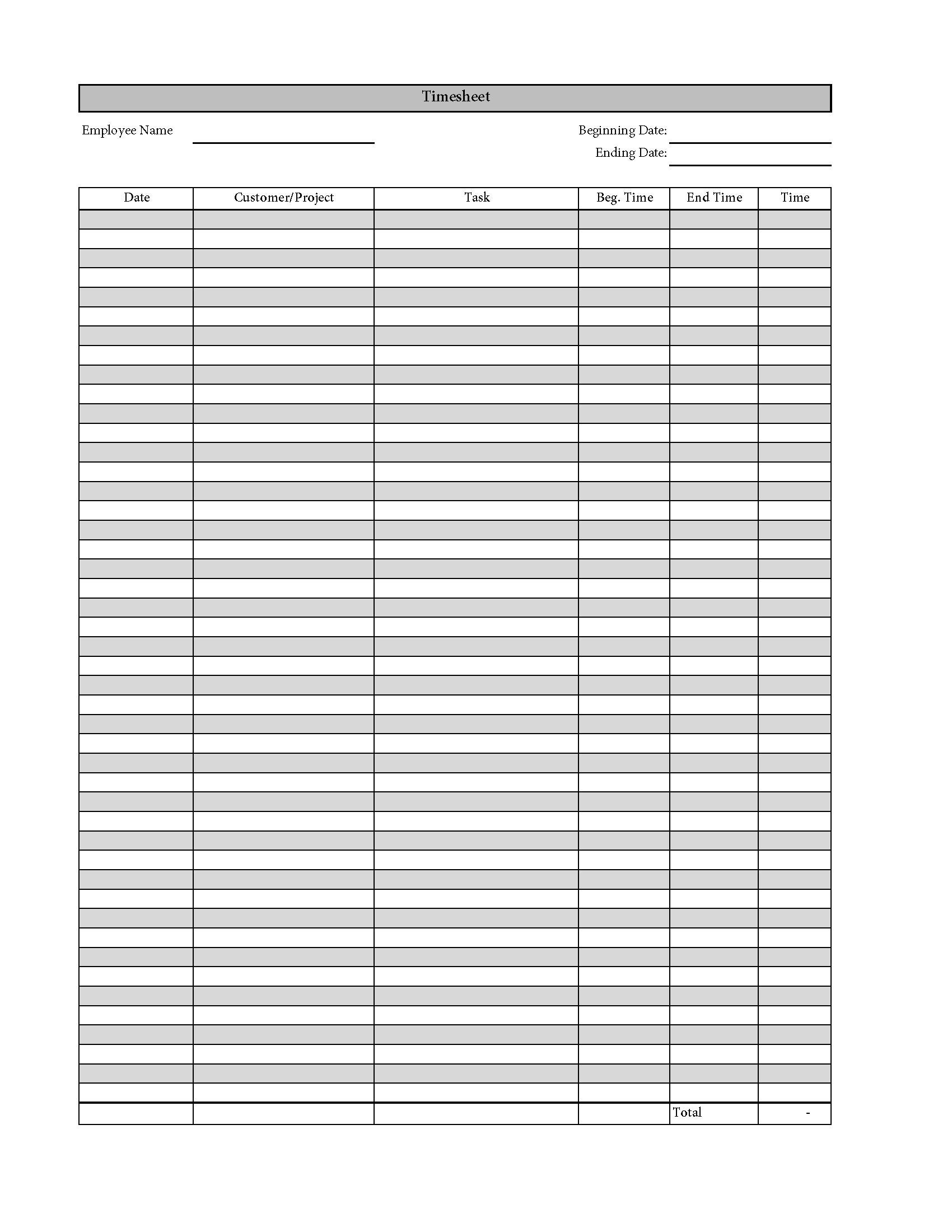 Employee Time Sheet Automated Excel File and PDF Printouts | Etsy