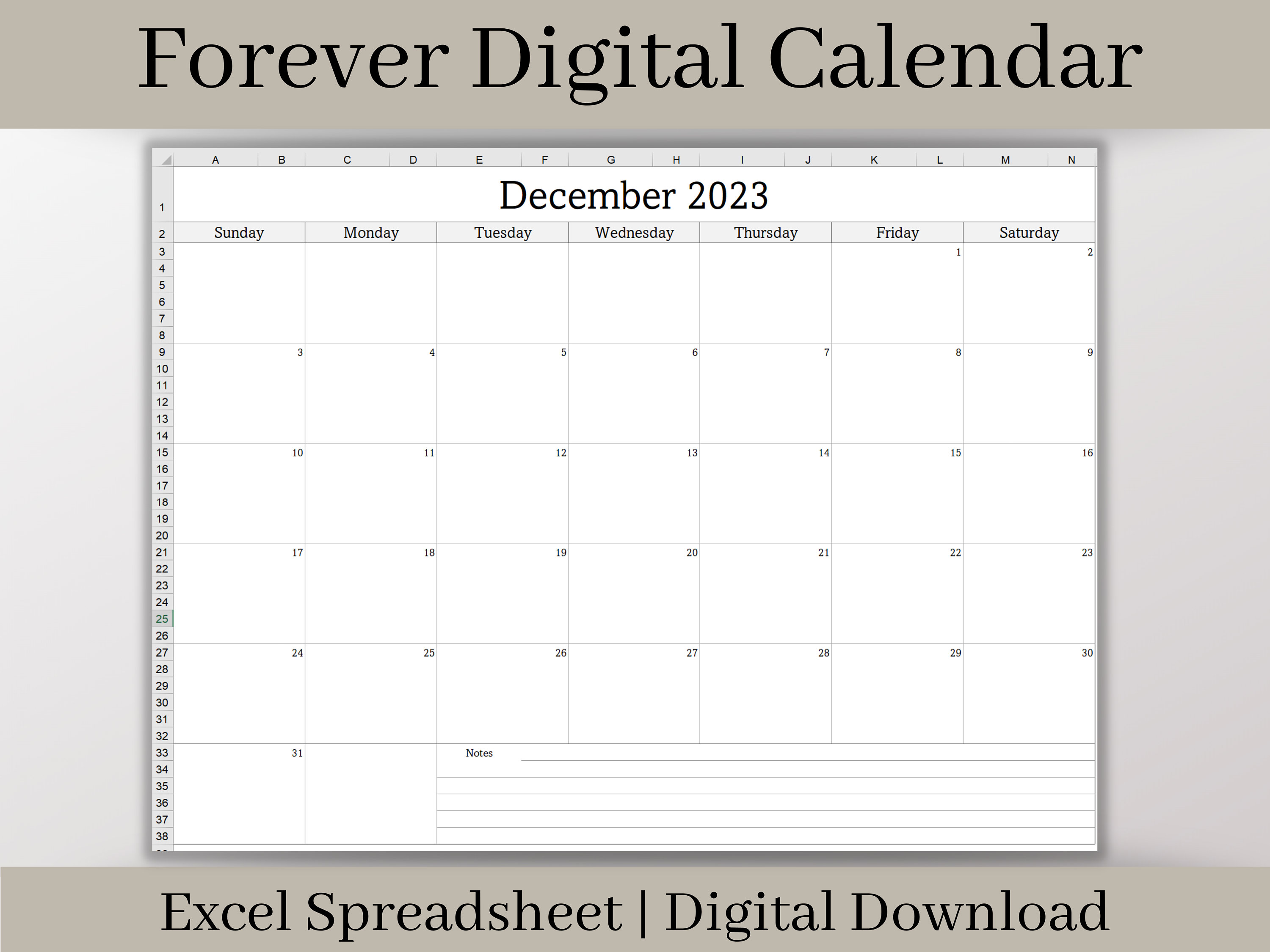 Digital Monthly Calendar Minimalist Digital Monthly Planner - Etsy