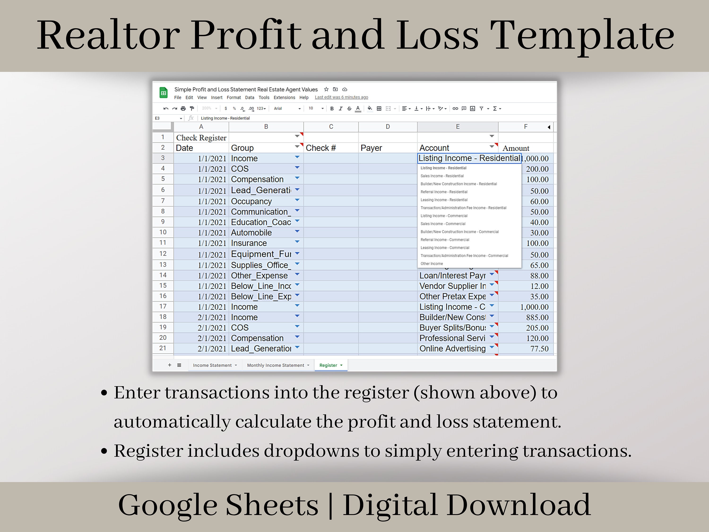 simple-realtor-automated-profit-and-loss-spreadsheet-easy-to-etsy