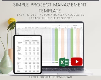 All-in-one Project Management Template: Expense Tracker, Gantt Chart ...